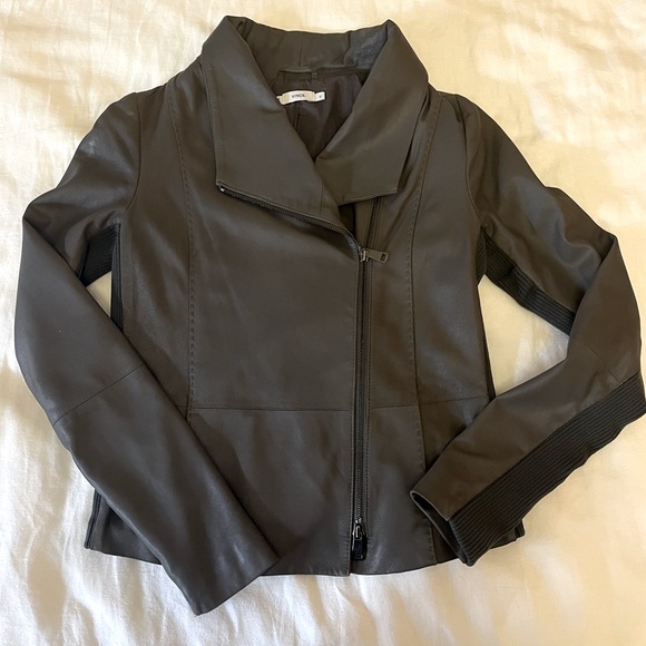 Vince | Jackets & Coats | Vince Leather Jacket | Poshmark